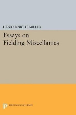 Henry Knight Miller Essays on Fielding Miscellanies (Poche) | eBay