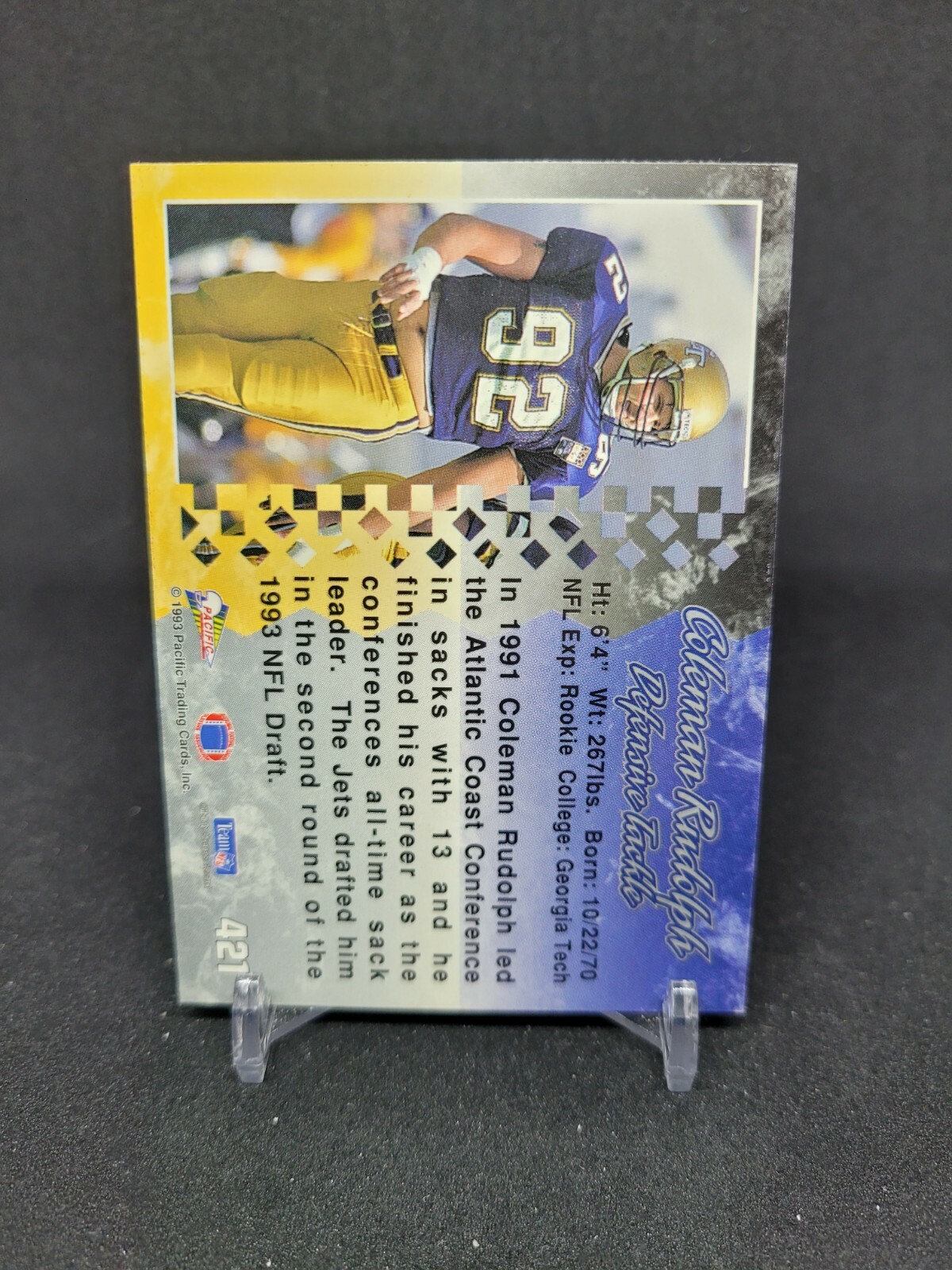 1993 Pacific - Coleman Rudolph #421 (RC) for sale online | eBay