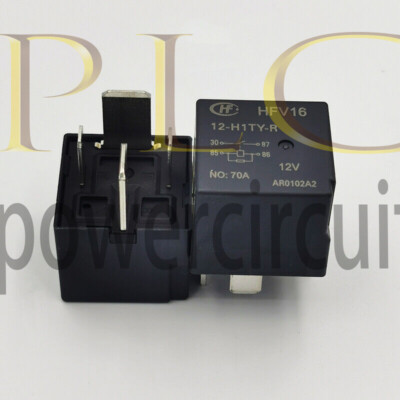10PCS HongFa HFV16-12-H1TY-R Automotive relay 12VDC 70A 4 Prongs ...
