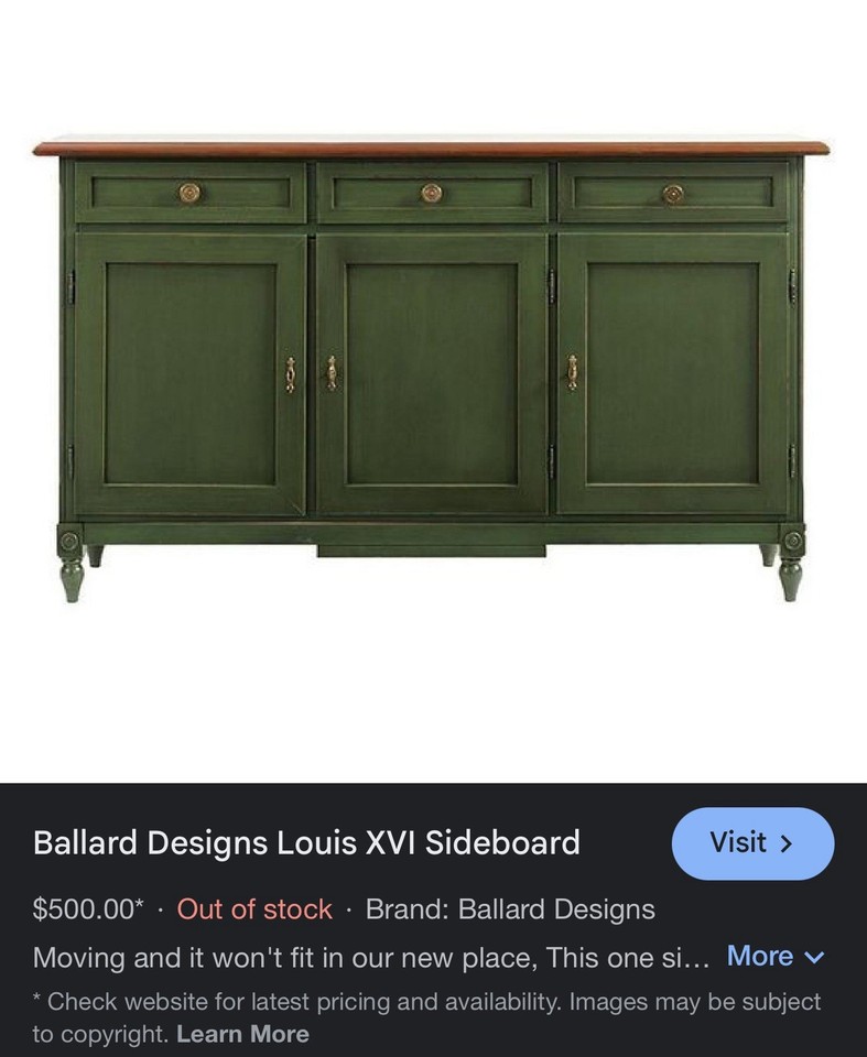A Beautiful Hutch Made In Italy for Ballard Designs. Excellent ...