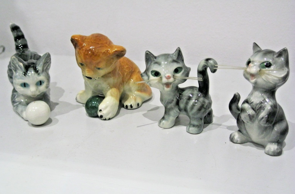 Vintage Goebel West Germany Gray Tabby Cat/Kitten With Whiskers ...