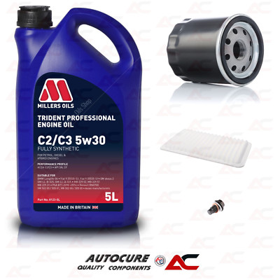 FITS CITROEN C1 1.0 VTR (MK1) SERVICE KIT + 5 LITRES OIL [2012 - 2014 ...