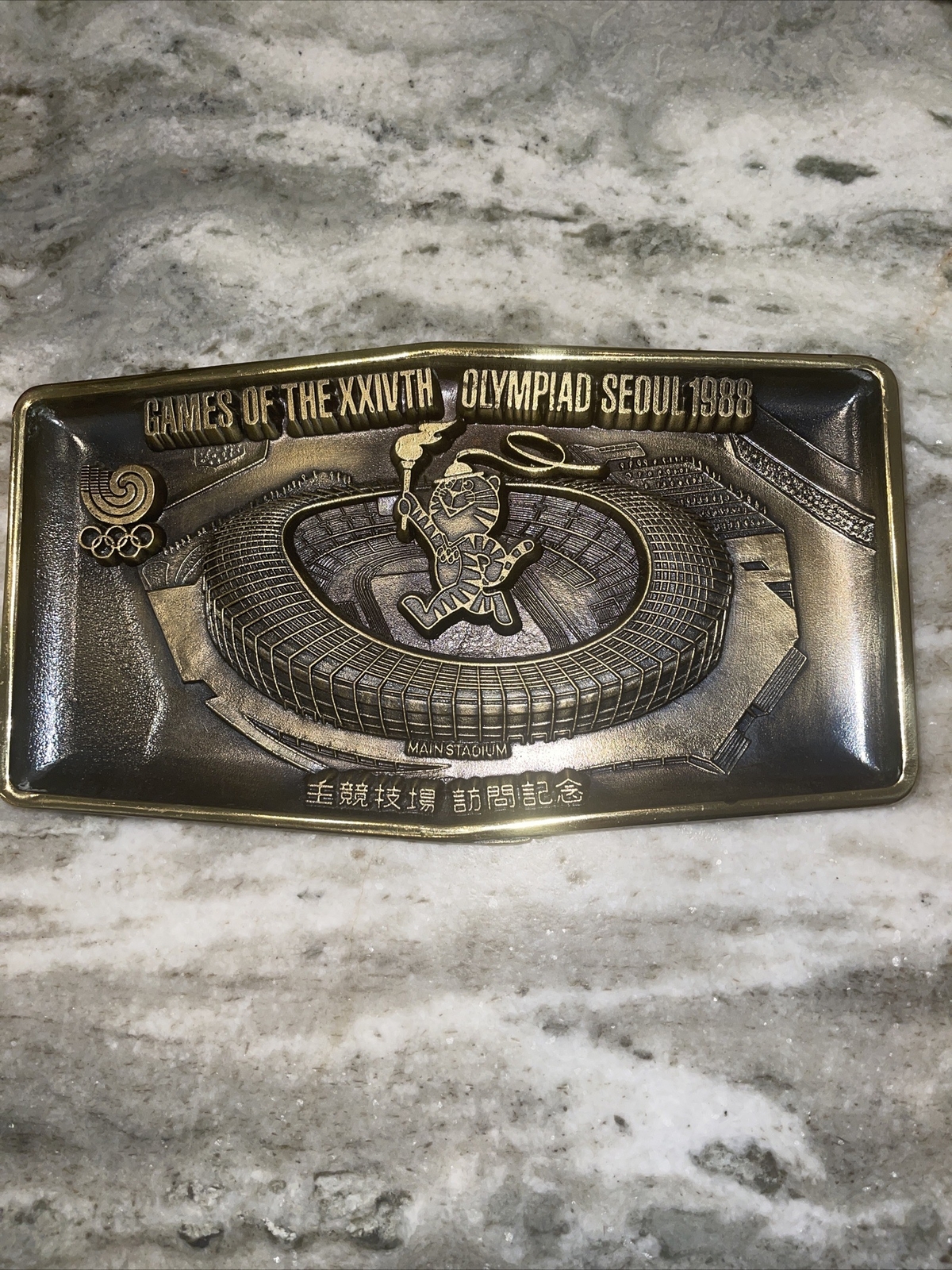 Games of the XXIVTH Olympiad Seoul 1988 Main Stadium Olympic Plaque w ...