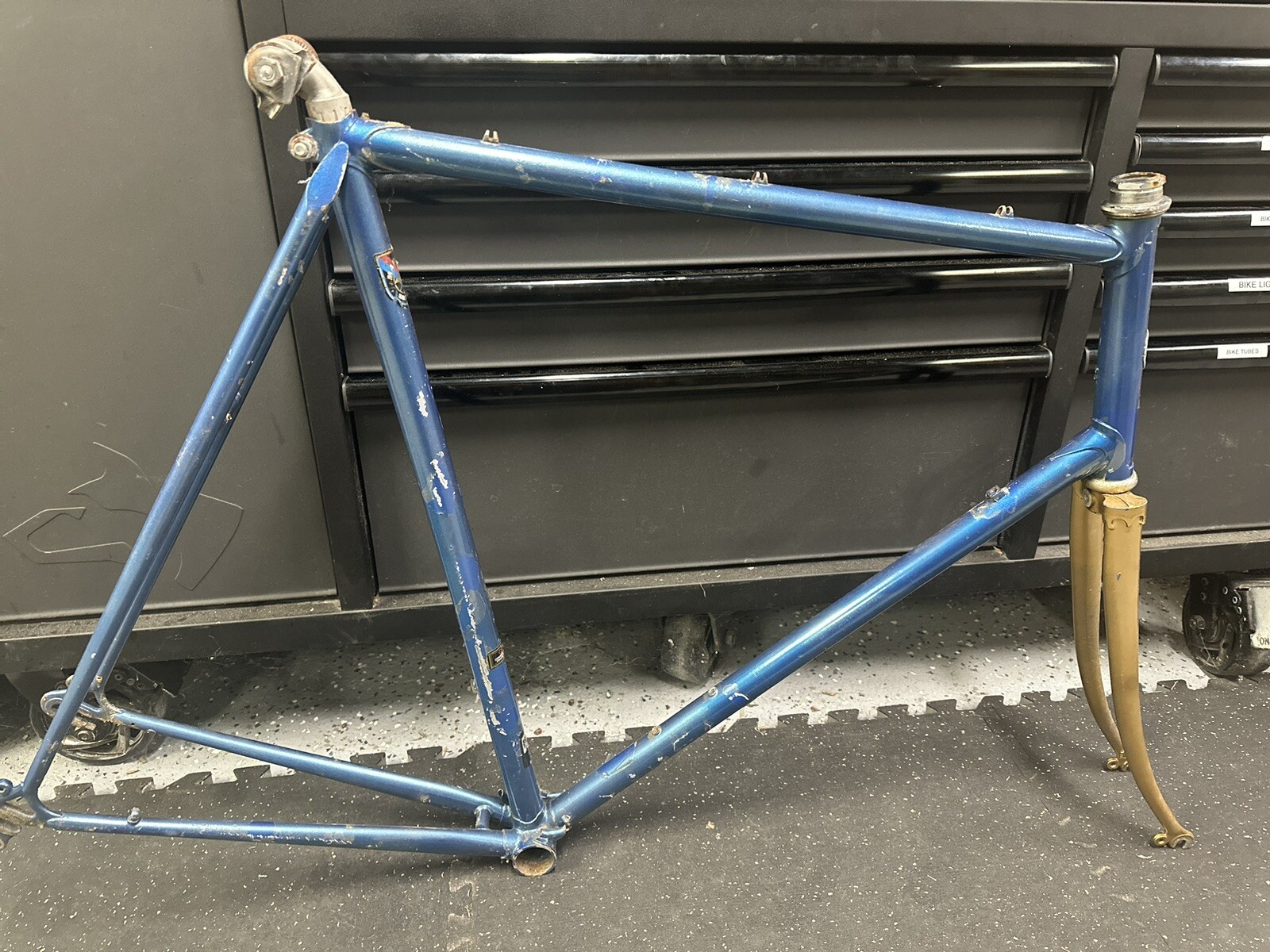 Vintage Maruishi Japan Road Bike Frame and Fork 25" Cr-Mo Double Butted ...