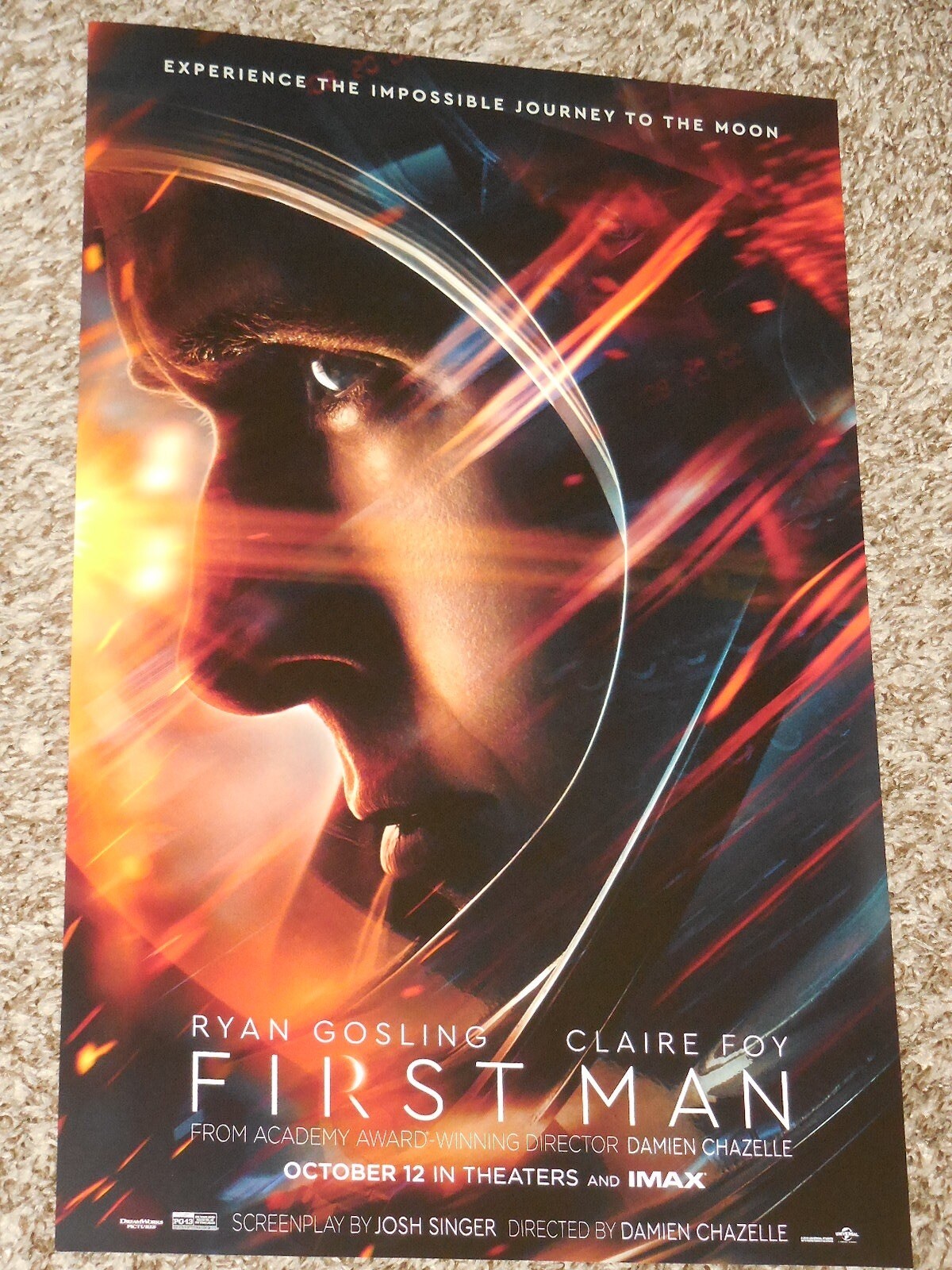 First Man 11x17 Promo Movie POSTER Ryan Gosling | eBay