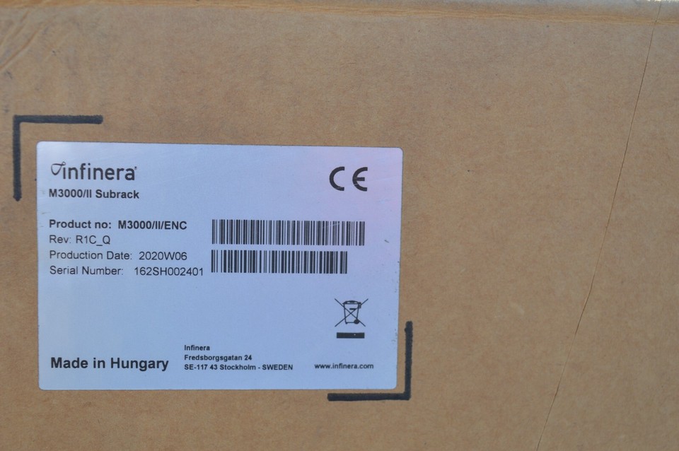 New Infinera Transmode M3000/II Subrack Chassis M3000/II/ENC TM3000/II ...