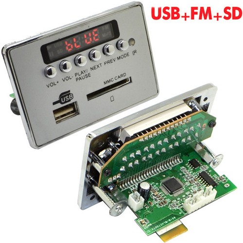 12V Autos Bluetooth Wireless MP3 Decoder Board Audio Module USB SD TF ...
