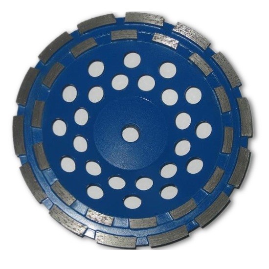 7 inch Diamond Cup Grinding Wheel, Double Row, Grit 30~40, With 5/8"-11 ...