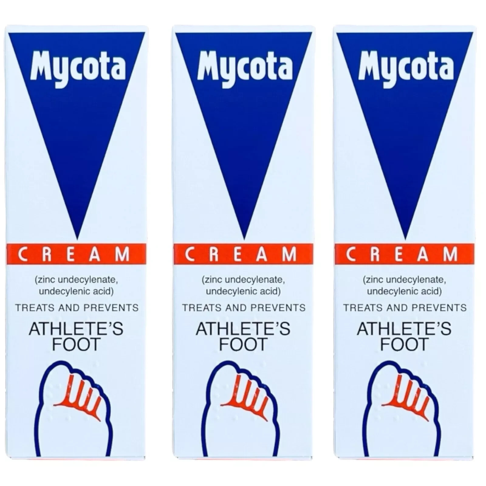 3x Mycota Foot Cream Treats And Prevents Athletes Foot Prevent Cream ...