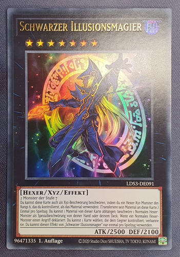 Schwarzer Illusionsmagier Neu! Ultra Rare Holo Yugioh Deutsch Dunkler ...