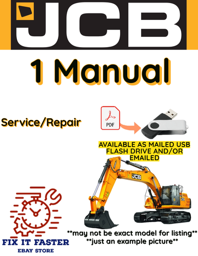JCB JS 70 TRACKED CRAWLER EXCAVATOR SERVICE REPAIR SHOP MANUAL PDF USB ...