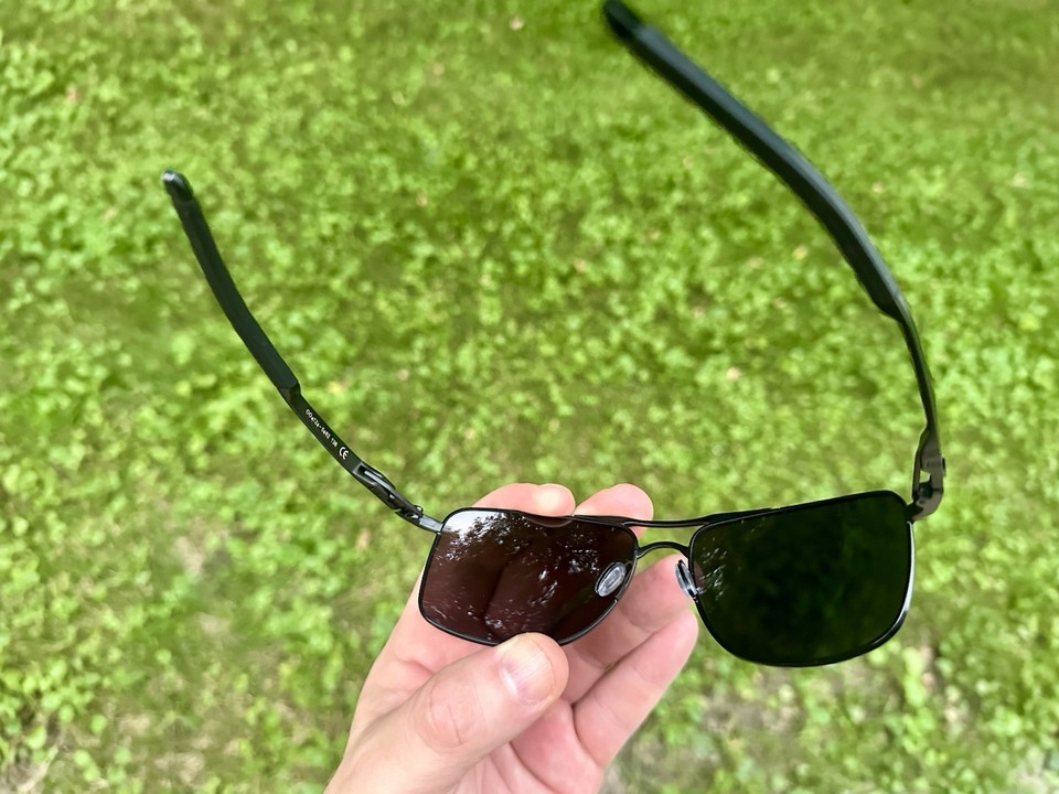 Oakley Aviator Gauge 8 Black Polarized Sunglasses Including Case | eBay