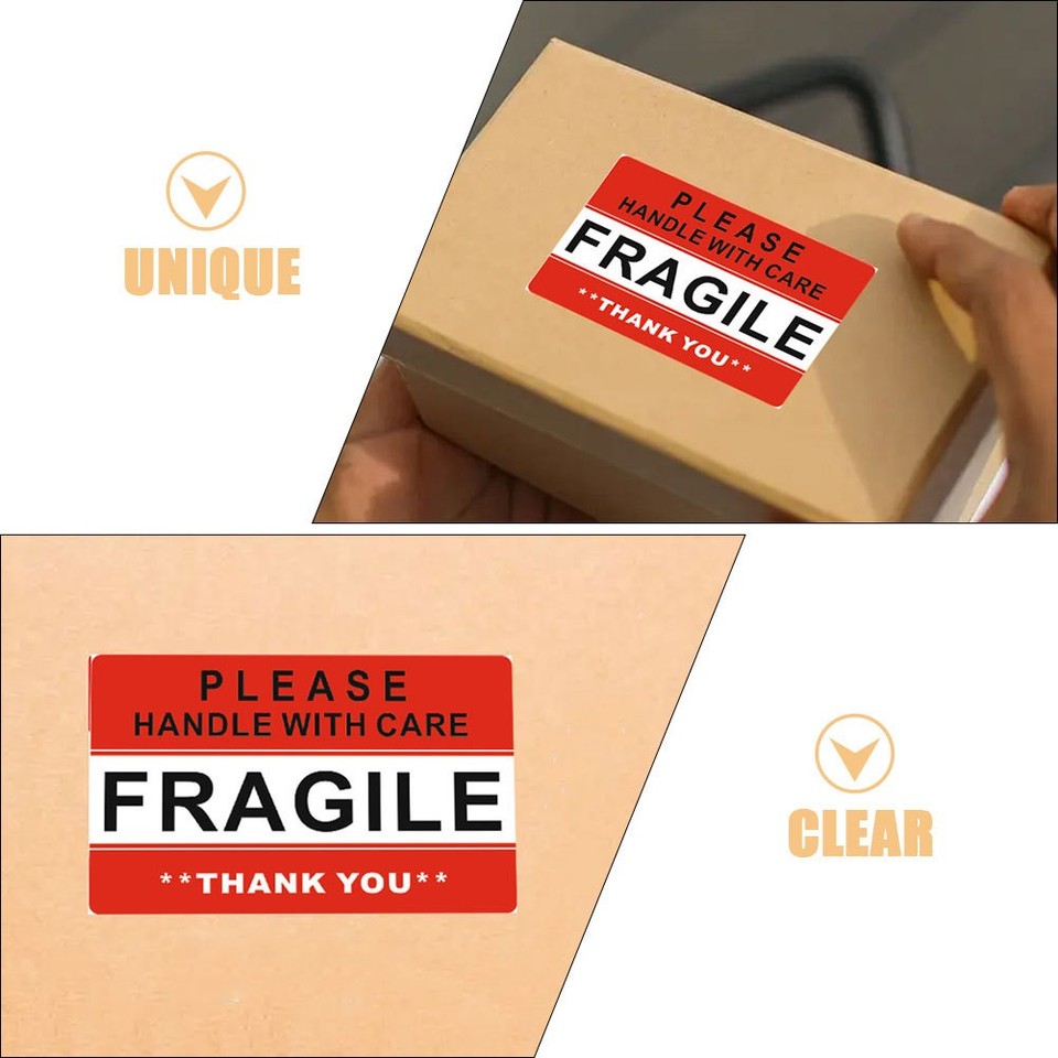 20 Sheets Adhesive Warning Stickers Packing Labels for Moving Boxes ...