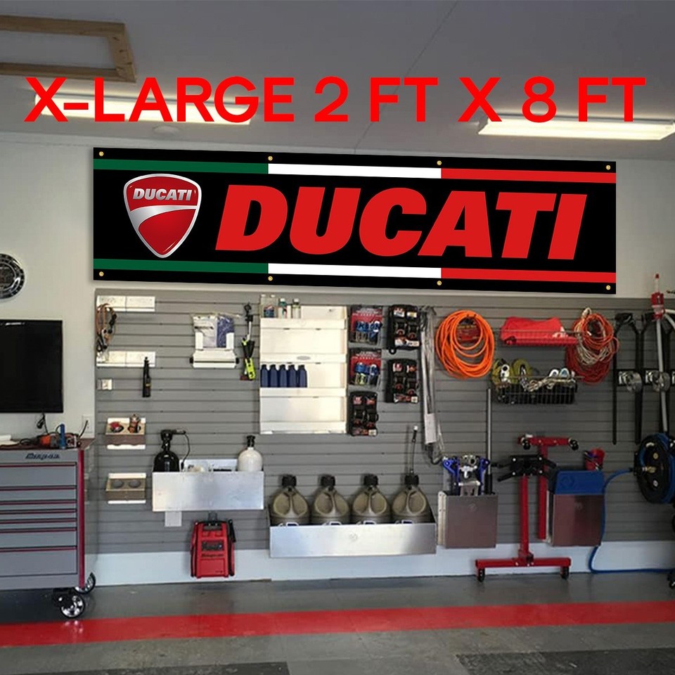 Ducati Motorcycles Enthusiast 2x8 ft Flag MotoGP Performance Garage ...