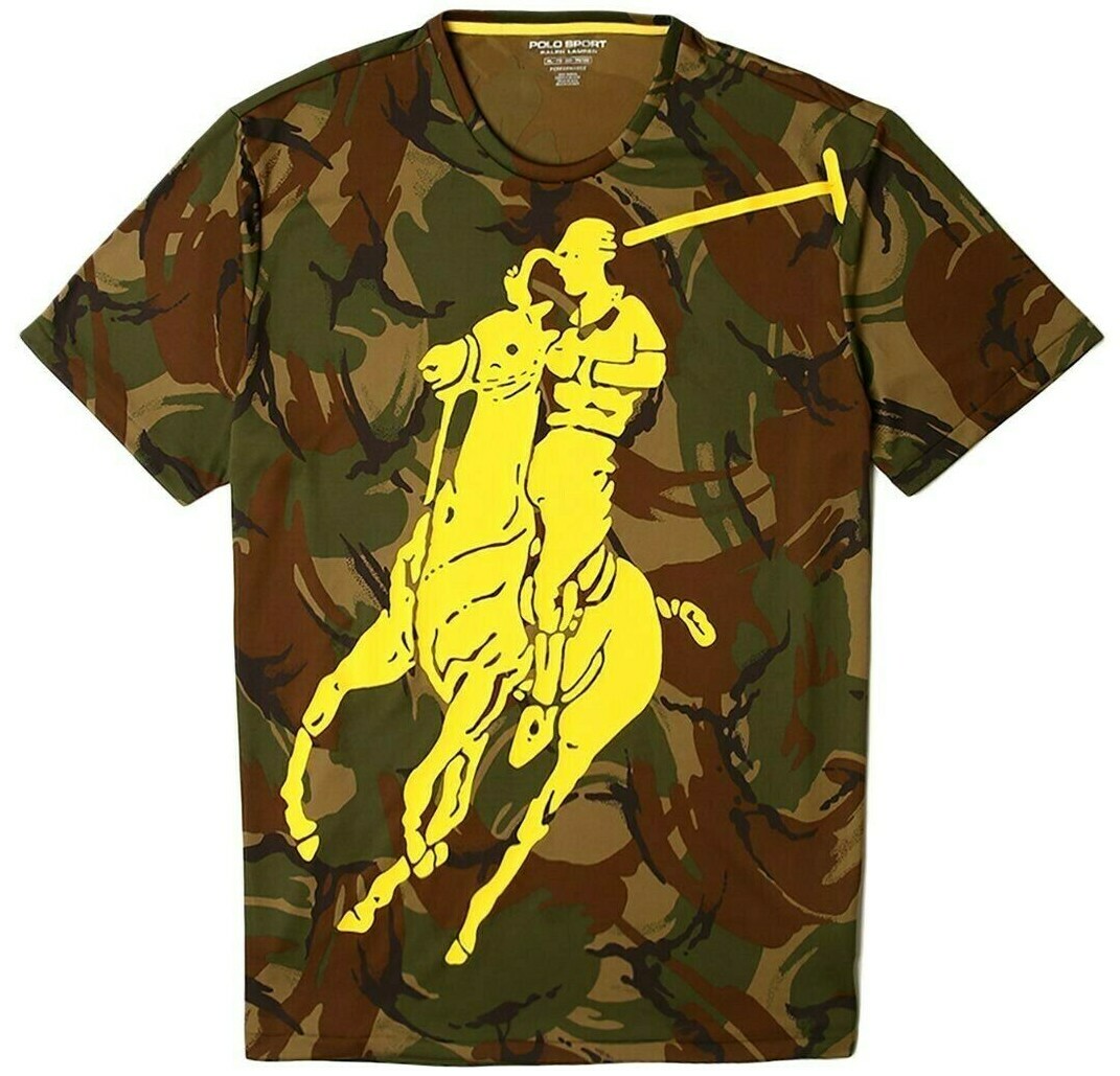 Polo Ralph Lauren Military USA Army Camo Big Pony ThermoVent Stretch ...