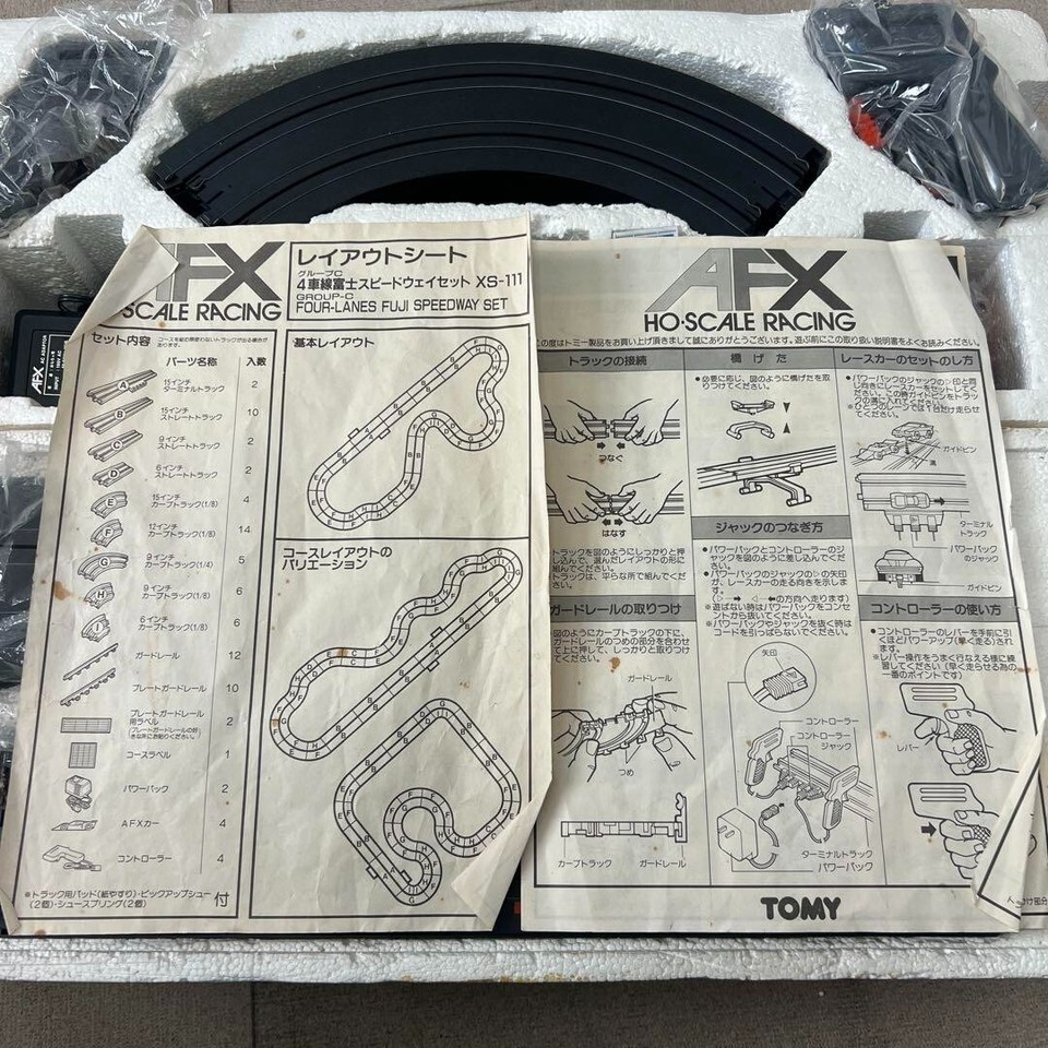 TOMY AFX Fuji Speedway Set AFX Ho Scale racing Vintage toy F/S from ...