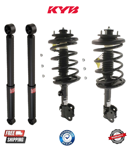 KYB Strut Plus Assembly + Rear Excel-G Shocks Set for 99-04 Honda ...
