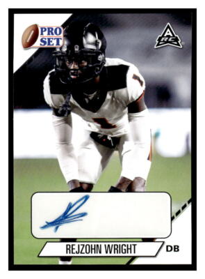 2021 Pro Set College Football #PS-RW2 Rejzohn Wright Autographs | eBay