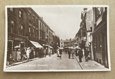 Church Street Oswestry Shropshire Real Photographic Postcard | eBay UK