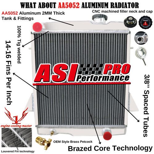 4-Row Aluminum Radiator Fit 1968-1974 Triumph TR6 1967-1969 TR250 TR ...