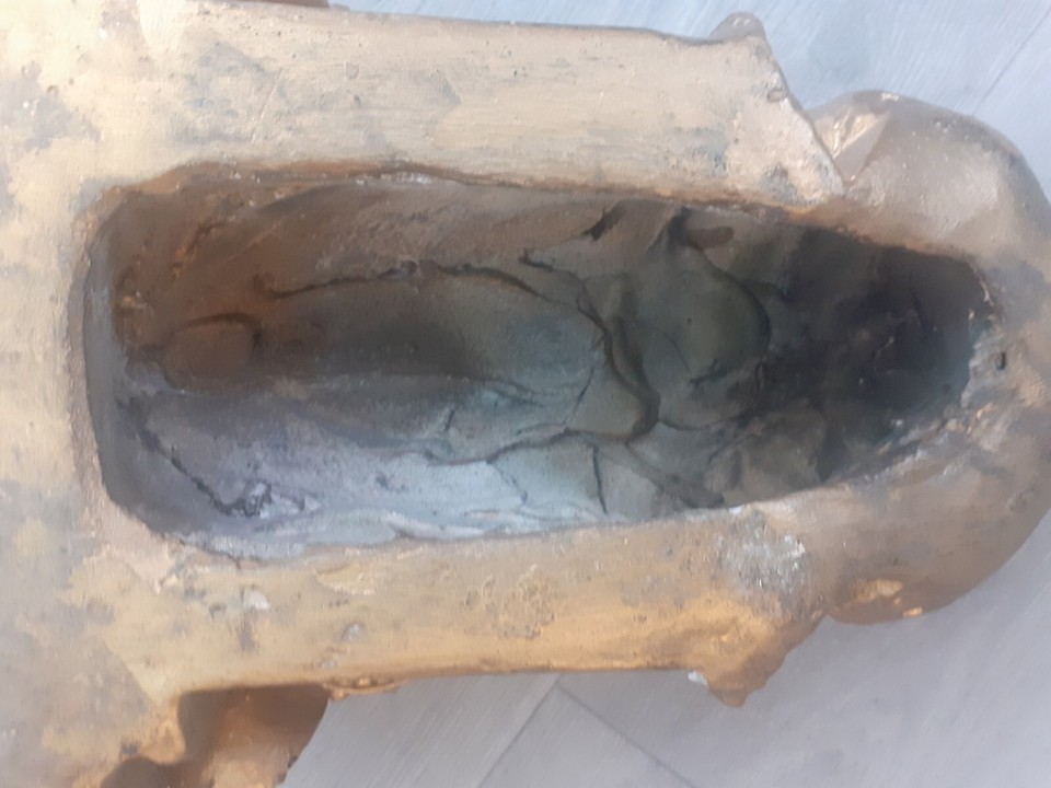 Antique Cherub Cupids putti French? Gold gilt gesso? Plaster wall shelf ...