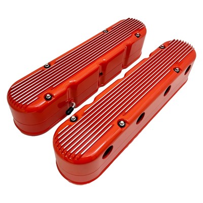 GM LS Valve Covers Aluminum Hidden Coils Finned Top 2 Piece Design ...