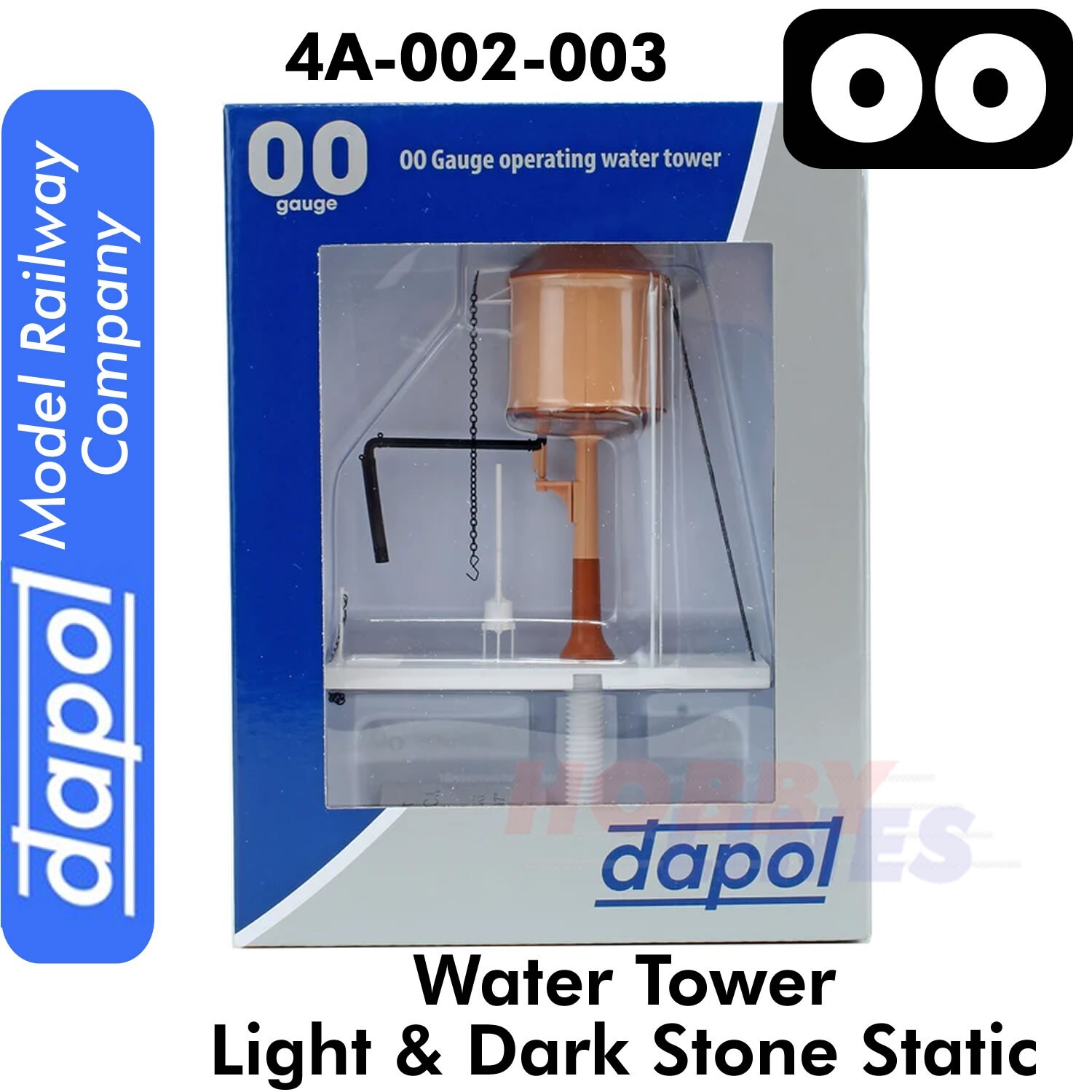 WATER TOWER Light and Dark Stone Conical Static model OO 1:76 Dapol 4A ...
