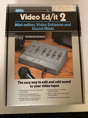 Sima Video Ed/it 2 Mini-Editor Video Enhancer and Sound Mixer SED-2 ...