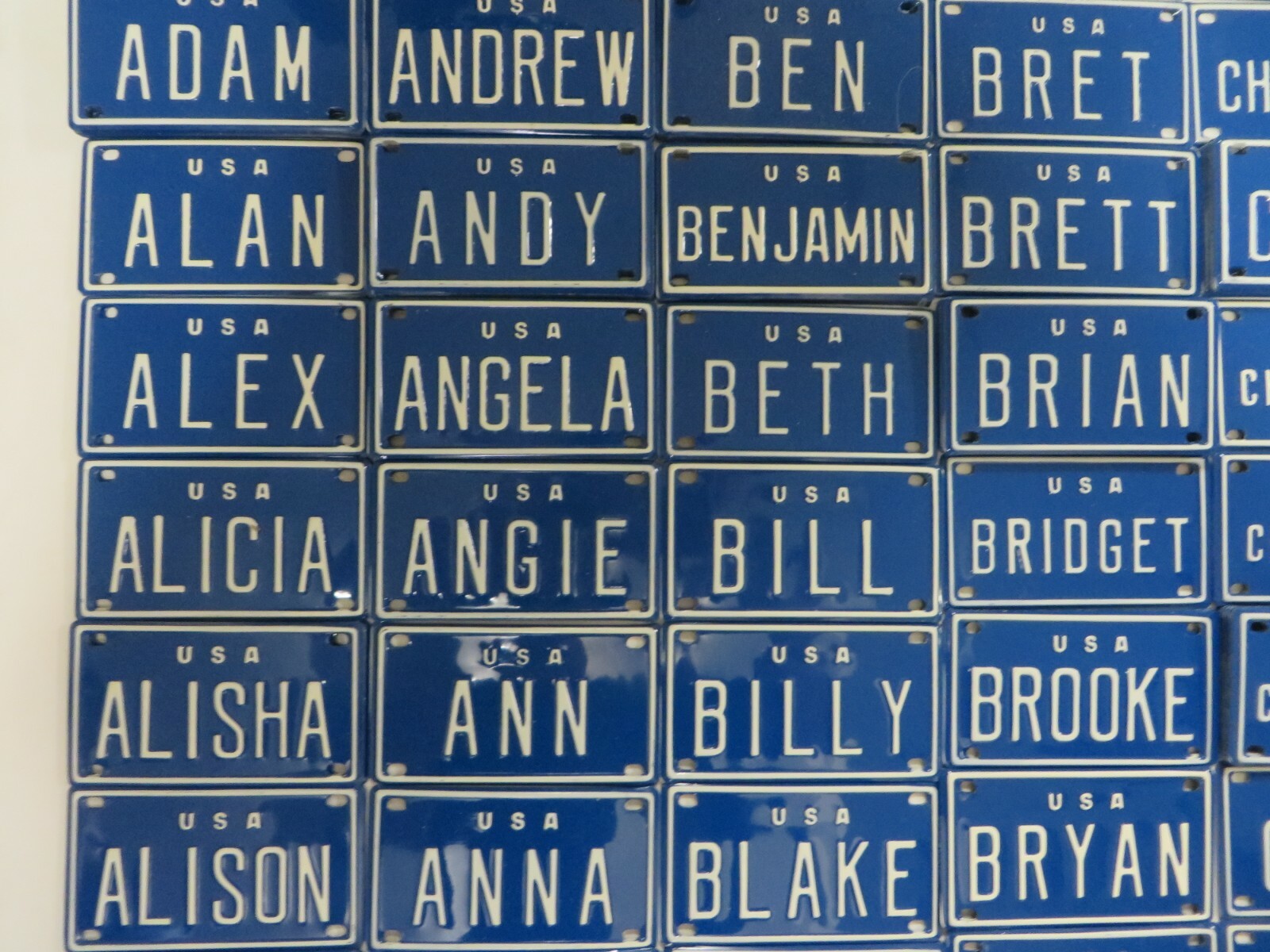 Vintage 70's USA Personalized YOUR NAME Bicycle Bike License Plates Tag ...