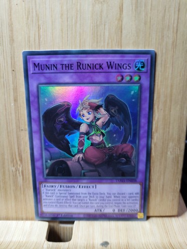 Yu-Gi-Oh! 🏆Munin The Runick Wings - 1st Edition🏆SUPER RARE Card | eBay