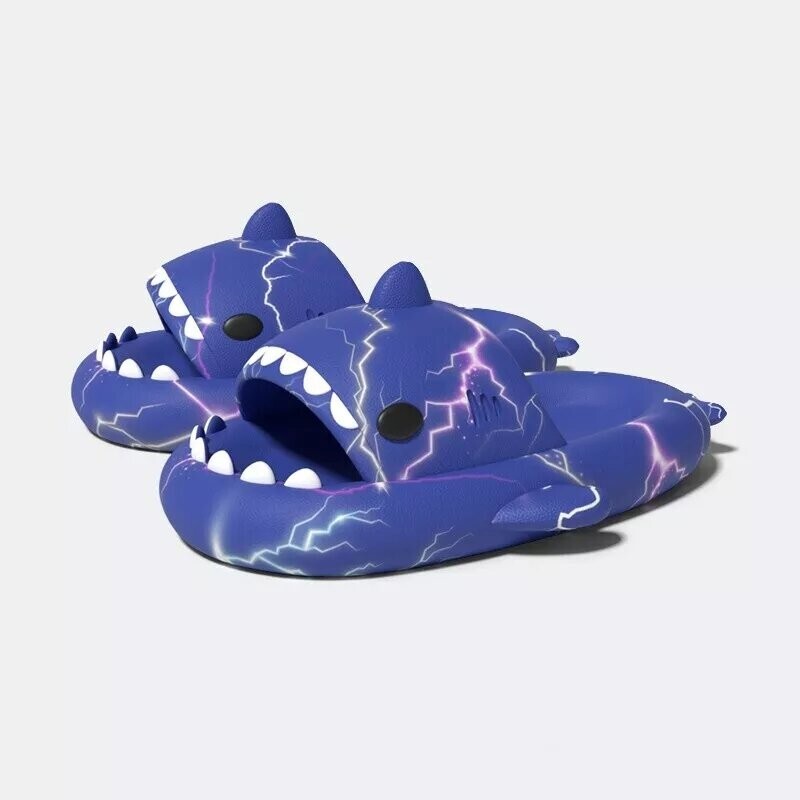 Shark Slippers Bathroom Slides Funny Sharks Flip Flops Home Outdoor ...