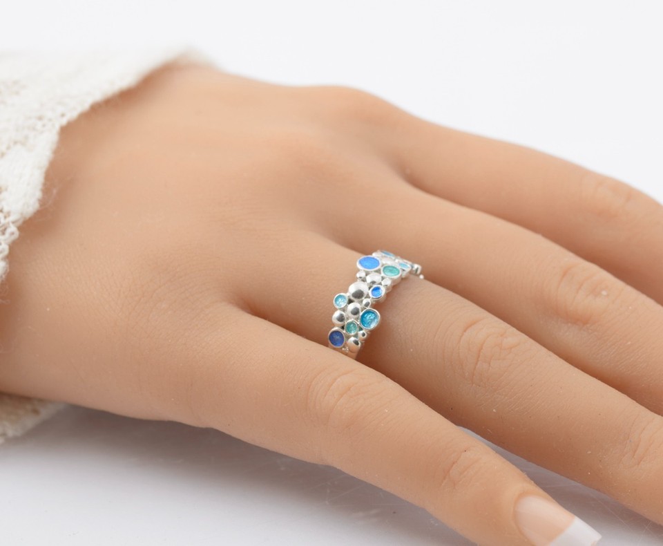 Malcolm Gray For Ortak Jewellery Drofn 925 Sterling Silver & Enamel ...