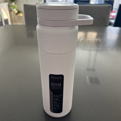 BRÜMATE Rotera Water Bottle | White | 25oz | Touch-Free Straw Lid | eBay