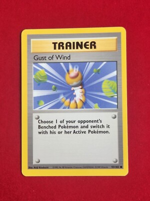 Pokémon TCG Gust of Wind Base Set 93/102 Regular Unlimited Common ...