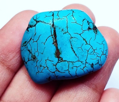 Pierre Précieuse Naturelle Turquoise Bleu Ciel D'Arizona Brut 50,40 Ct ...