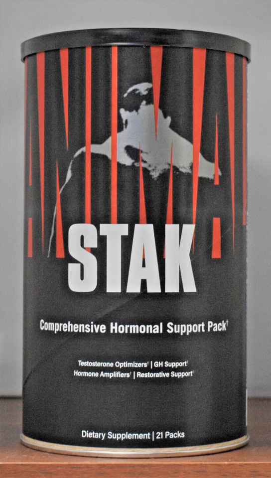 Lot of(2)Universal Nutrition Animal Stak 21 Packs Anabolic Hormone ...