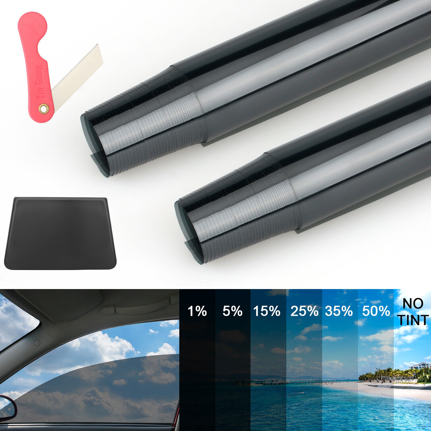 300CM Uncut Roll Window Tint Film 35% VLT 20" x 10ft Feet Car Home ...