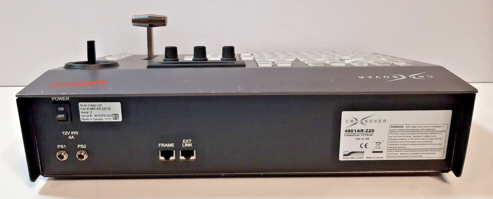 Ross CrossOver 12 Production HD Switcher 4801AR-220 - Power Tested | eBay