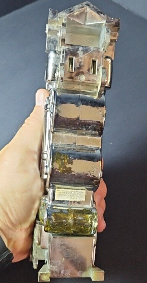 Avon Train Bottle Leather After Shave 5 FL Oz. Silver Engine Full | eBay