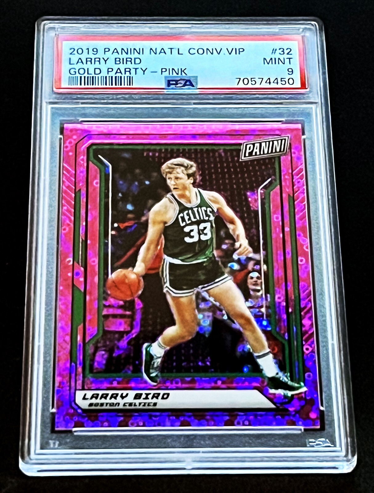 2019 LARRY BIRD #32 • PSA MINT 9 • 29/50 PANINI NATIONAL CON. VIP GOLD ...