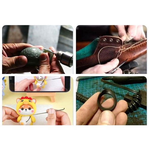 2Pcs Soft Leather Needle Felting Finger Protectors/Guards Thumb Index ...