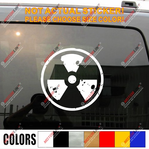 Radioactive Warning Nuclear Radiation Symbol Decal Sticker Car Vinyl ...