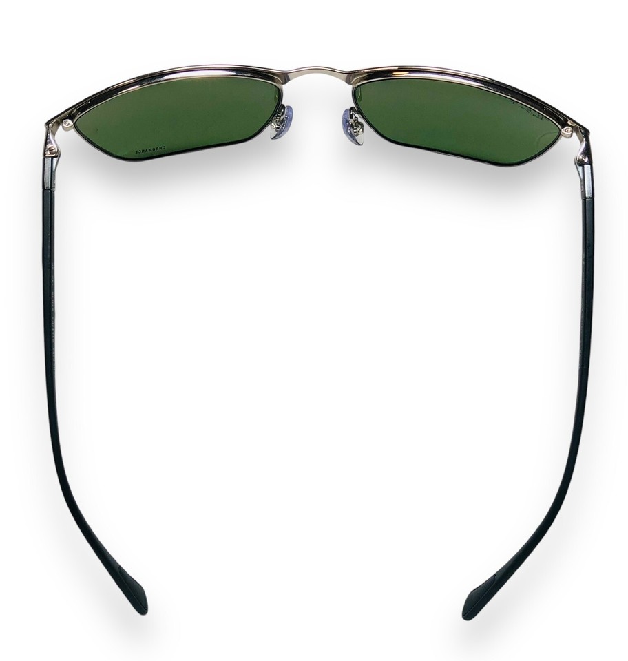Ray Ban RB3686 9144/P1 Chromance Polarized Dark Green 57-19 Authentic ...