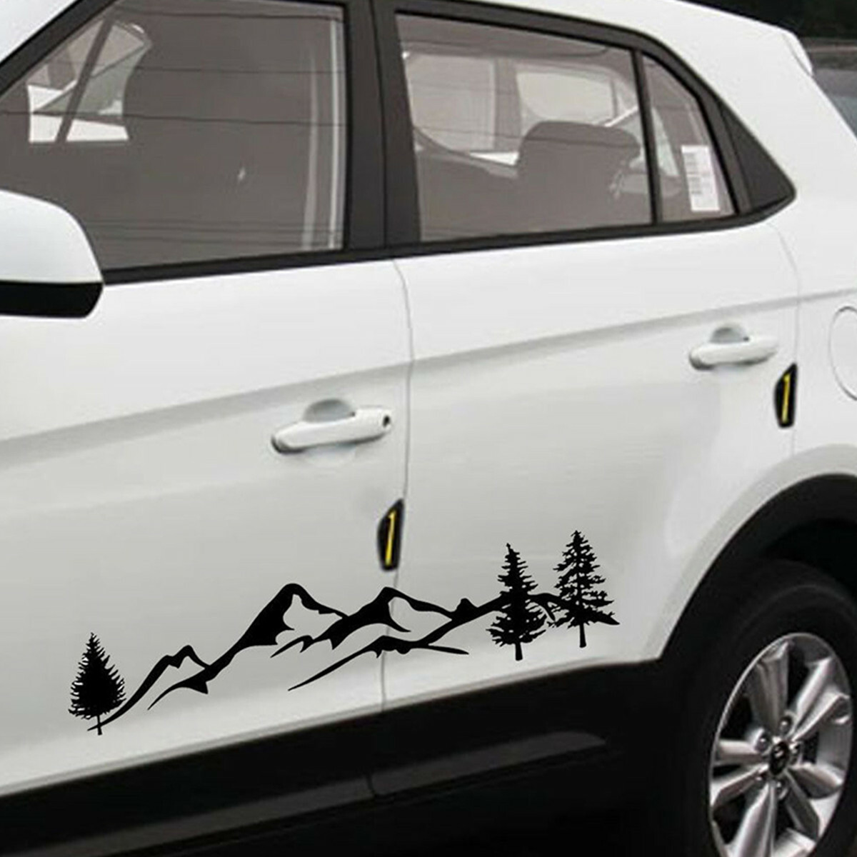 Car Stickers Decals Reflective Forest Mountain Decor For SUV Offroad RV ...