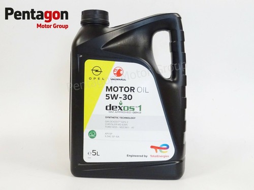 Genuine Vauxhall 5W-30 Fully Synthetic Engine Oil Dexos 1 Gen 2 Turbo 5 ...