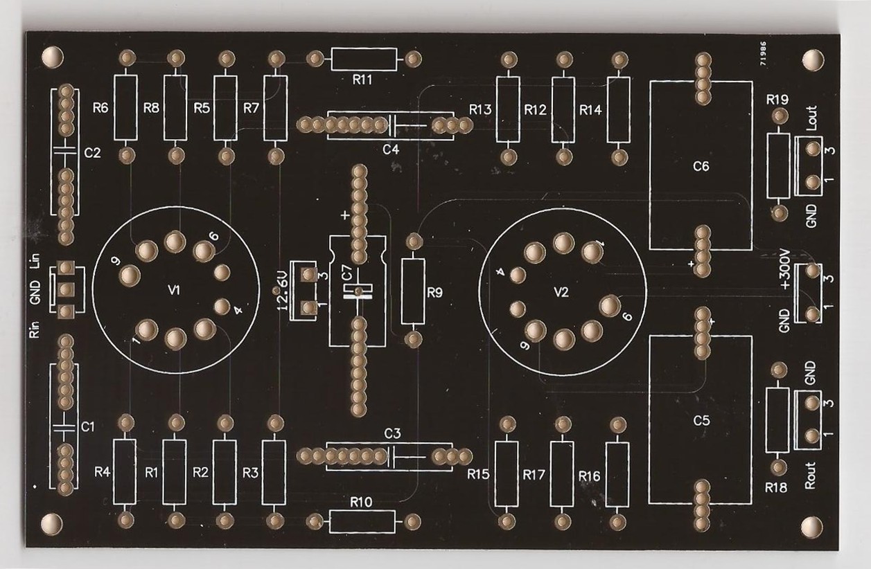 12AX7 12AU7 preamplifier PCB stereo one piece !! | eBay