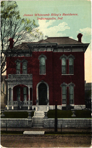 Indianapolis IN James Whitcomb Riley Residence Postcard c1905 | eBay