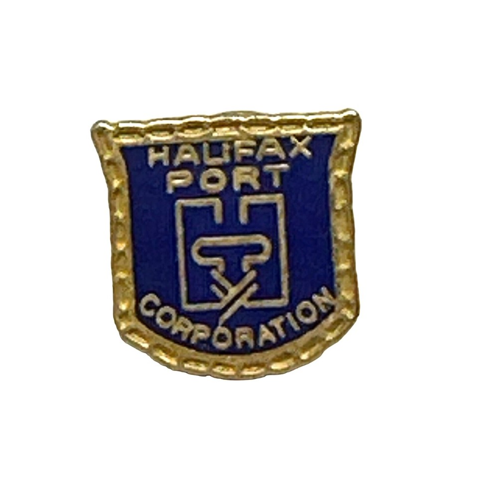 Halifax Port Corporation Navy Blue Gold Lapel Pin Collectible Seaport ...
