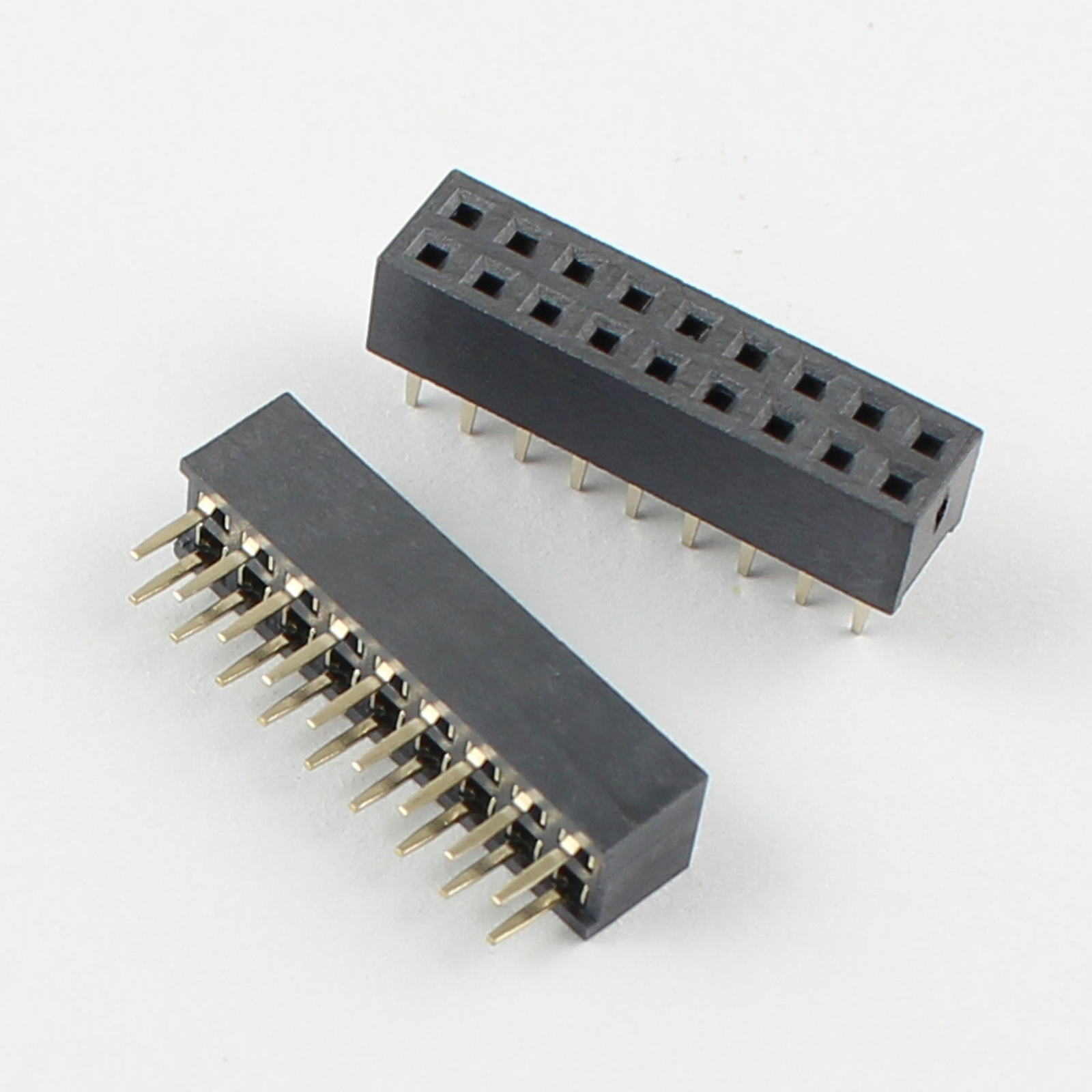 50Pcs 2mm Pitch 2x9 Pin 18 Pin Female Double Row Straight Pin Header ...