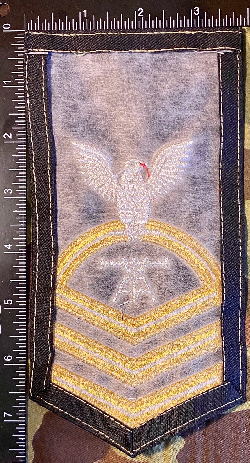 US Navy Gold Rate Fire Control Technician Chief Petty Officer rank ...